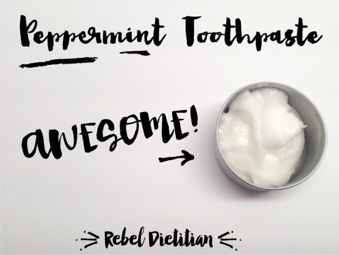 DIY Peppermint Toothpaste | RebelRD
